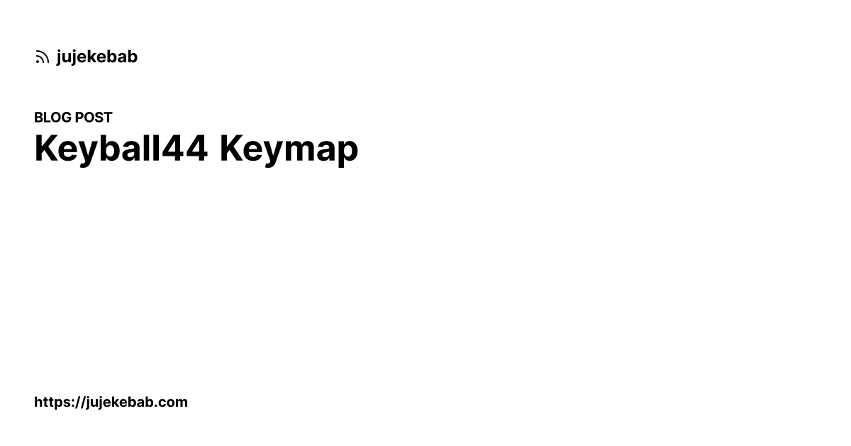 Keyball44 Keymap